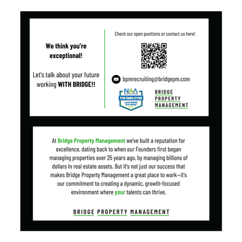 Hiring Business Card V3 - Pack of 50 – BPM Uniforms